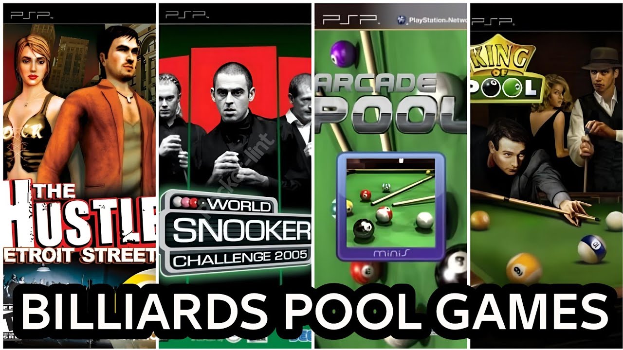 TOP 11 BEST BILLIARDS POOL GAMES FOR PSP [PLAYSTATION PORTABLE] - YouTube