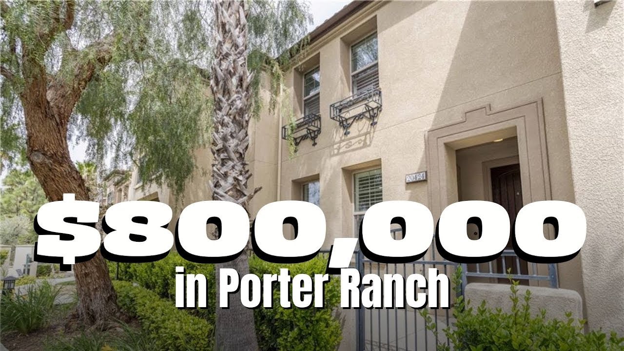 Porter Ranch Luxury Townhouse Property Tour in Guard-Gated Community ...
