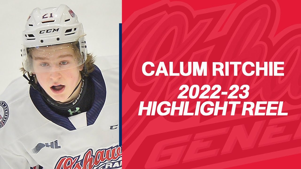 Calum Ritchie (Oshawa Generals) - 2022-23 OHL Highlights - YouTube