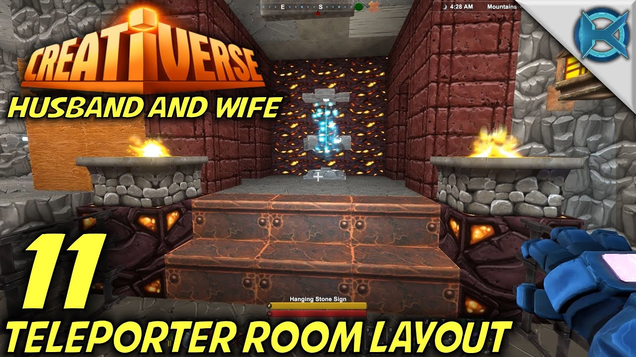 Creativerse -Ep. 11- "Teleporter Room Layout" -Let's Play Husband ...