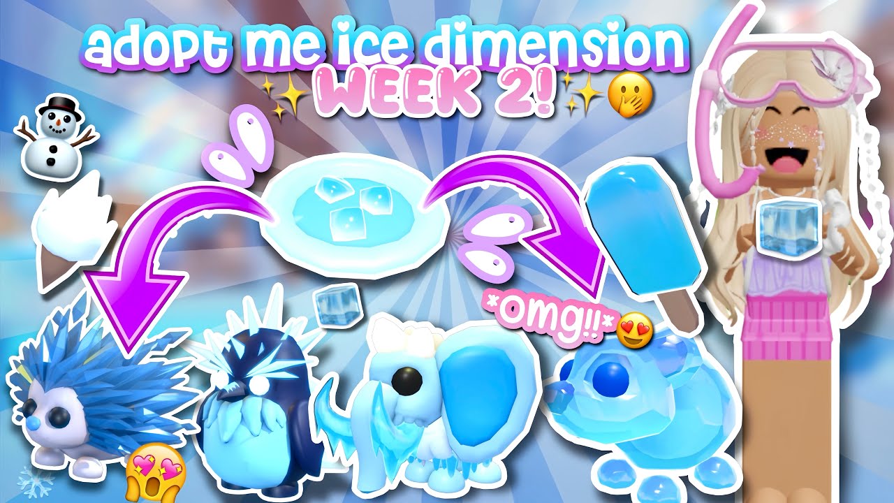ADOPT ME ICE DIMENSION WEEK 2 UPDATE!😱 | I GOT ONE OF THE NEW ULTRA ...