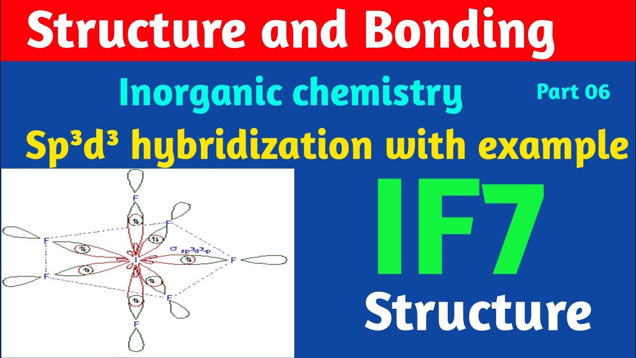 Sp³d³ hybridization / structure of IF7 molecules /structure and bonding ...