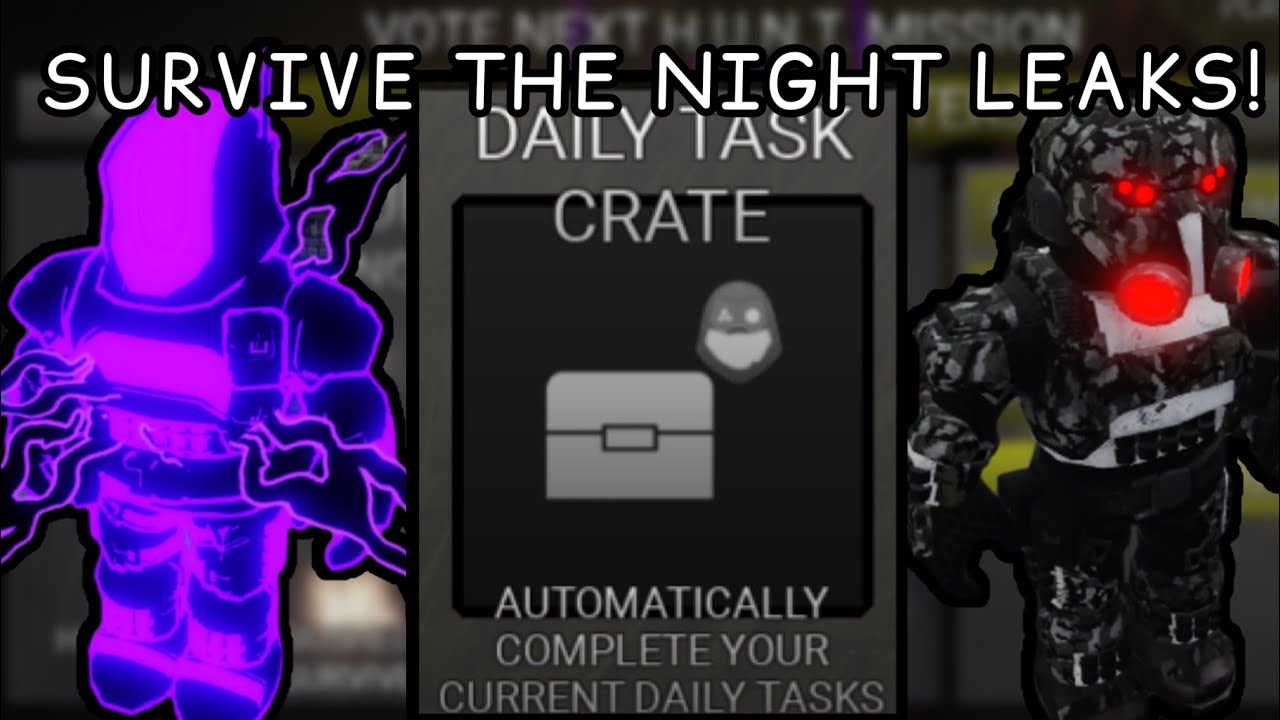 SKIPPING DAILY TASKS! NEW TASER WEAPON?!? Roblox Survive The Night ...