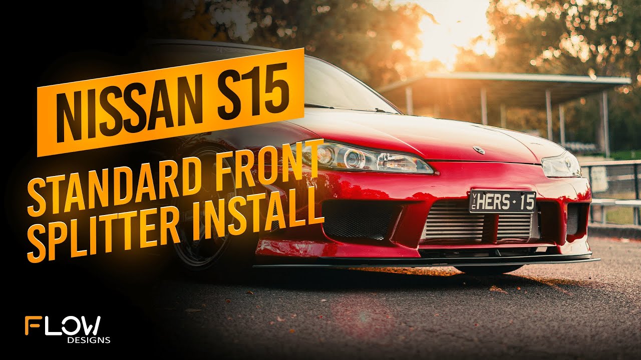How to Install our Standard Front Splitter on the S15 | Flow Designs ...