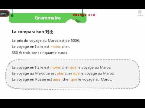 41 沪江《新版法語》A1 Unite 5 2 Bon voyage 2 文法（1） - YouTube