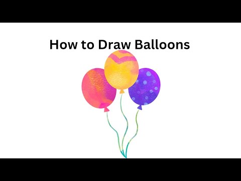 #84 How to Draw Balloons Step by Step for Beginners - YouTube