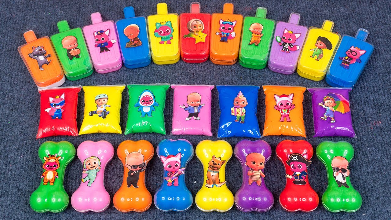 Pinkfong Slime Mixing Playtime! Jeni, Hogi, and Bebefinn’s Colorful ...