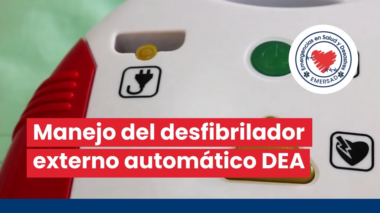 Manejo del desfibrilador externo automático DEA - YouTube
