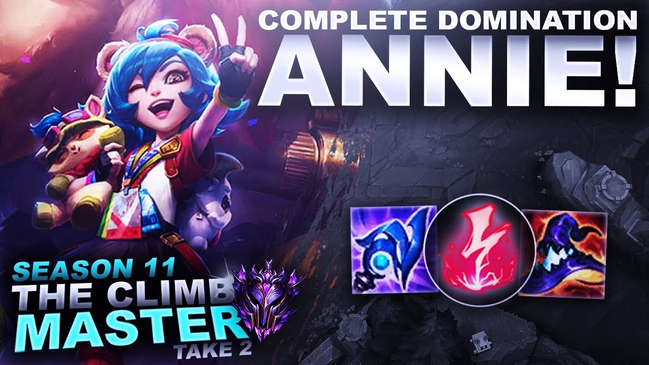 COMPLETE DOMINATION ON ANNIE MID! - Climb to Master S11 | League of ...