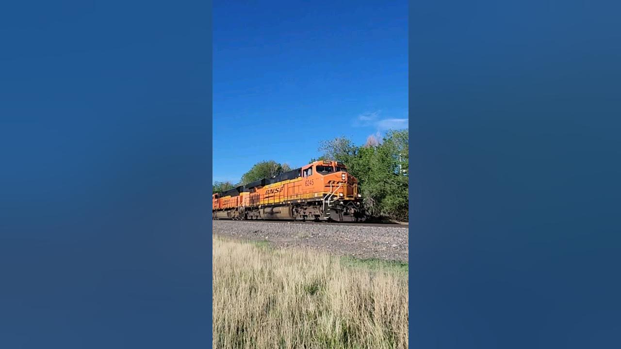 BNSF 6245 Leads a NB Coal train! - YouTube