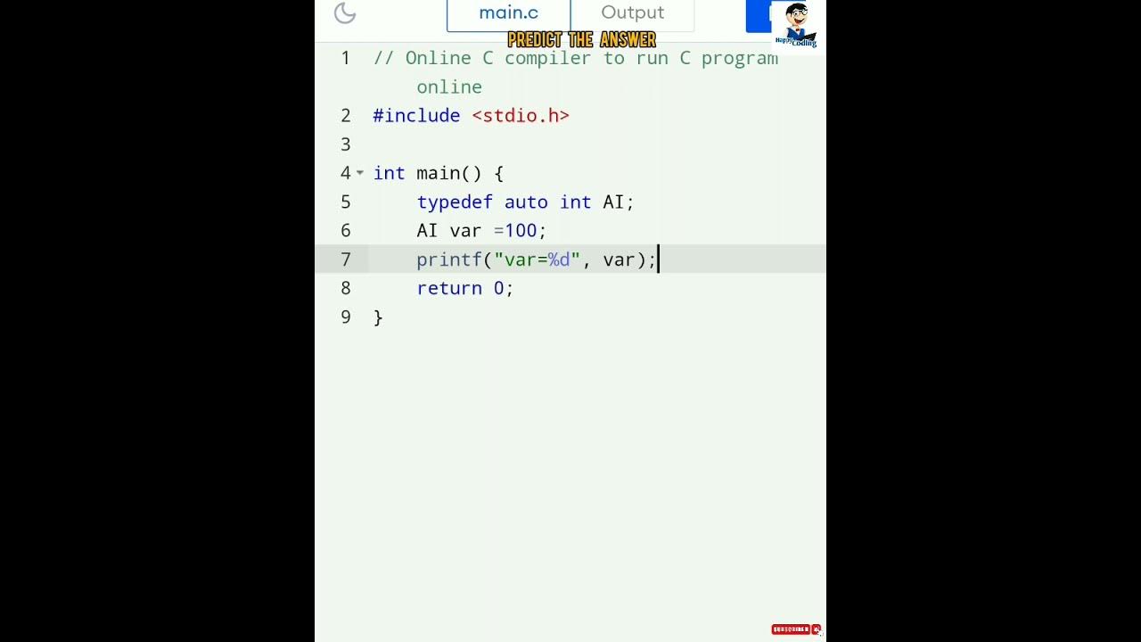 Predict The Answer For Above Program Using C Coding Happycoding Cprogramminglanguage