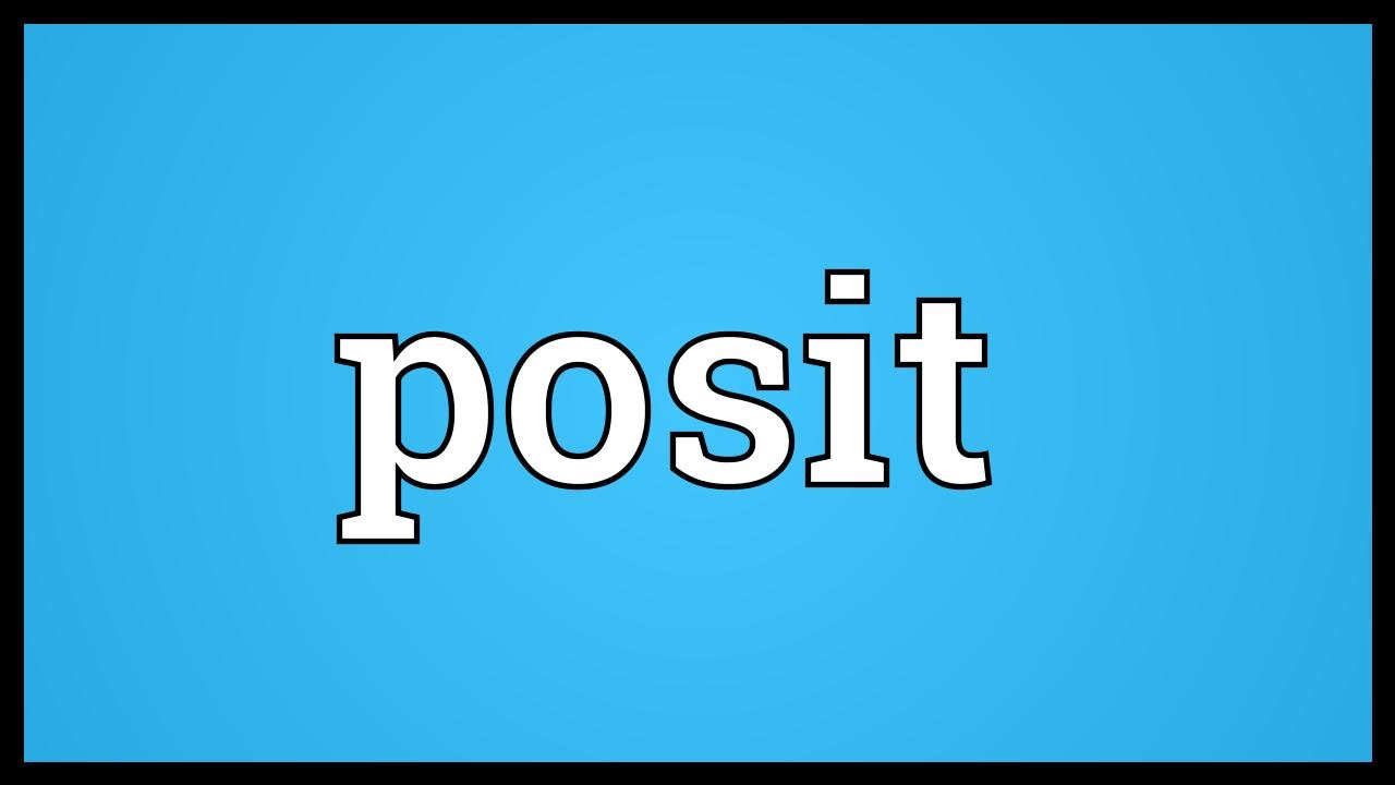 Posit Meaning - YouTube