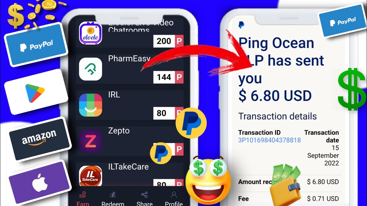 PayPal Earning Apps || New PayPal Earning App Today || PayPal Earning ...