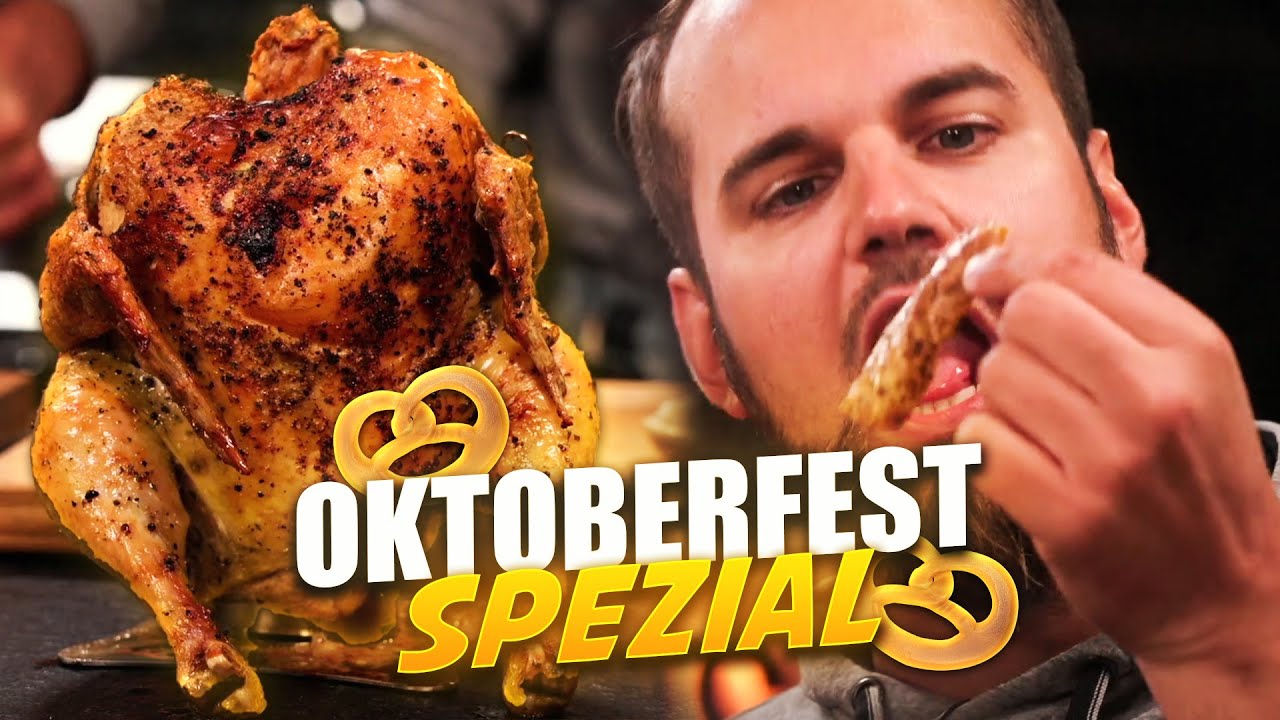 Oktoberfest Hendl vom Grill 😍 - YouTube