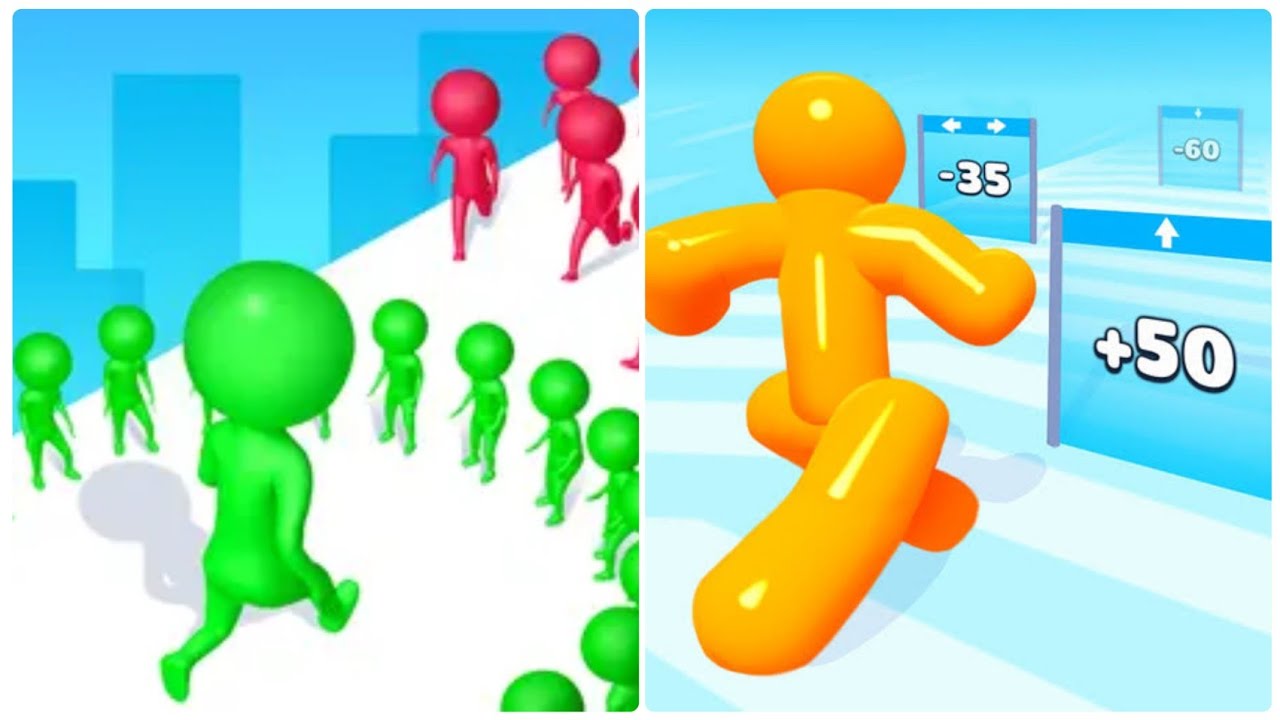 Circle Run 3D Vs Tall Man 3D 🟤⚫️New Levels Big New Update Max ...