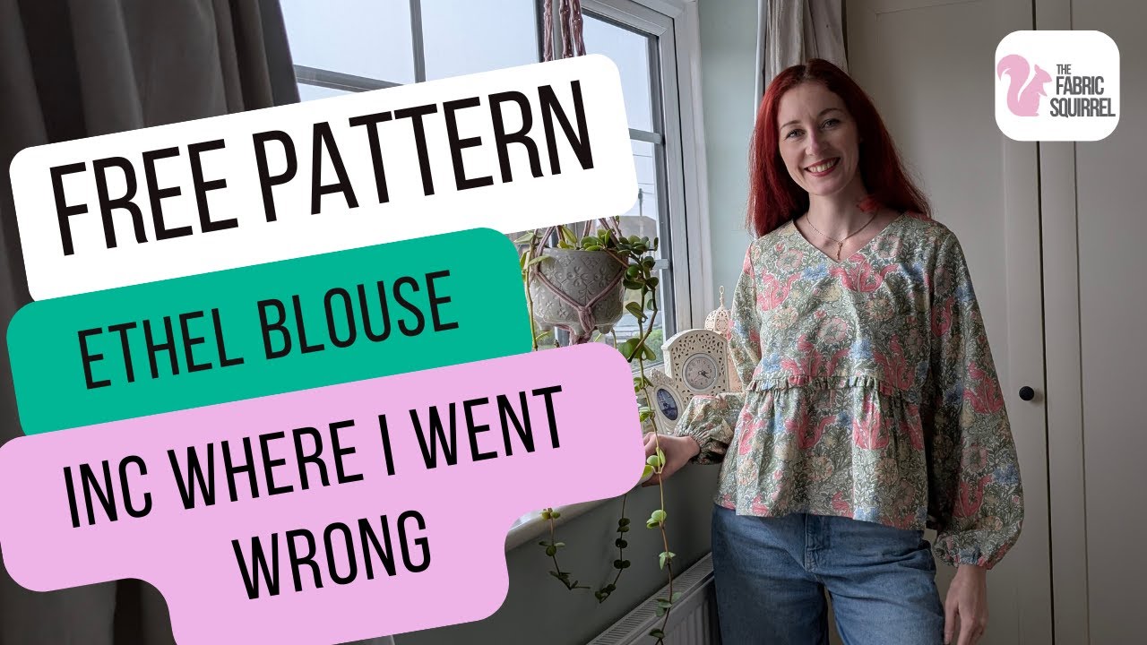 I Sewed the Ethel Blouse – Mistakes & All! (Free Pattern) - YouTube