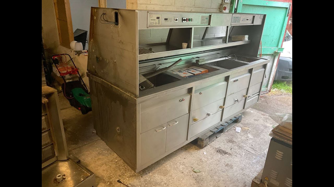 Florigo EJQ2VT Stainless Steel Fish & Chips Shop Frying Station (4346/3 ...