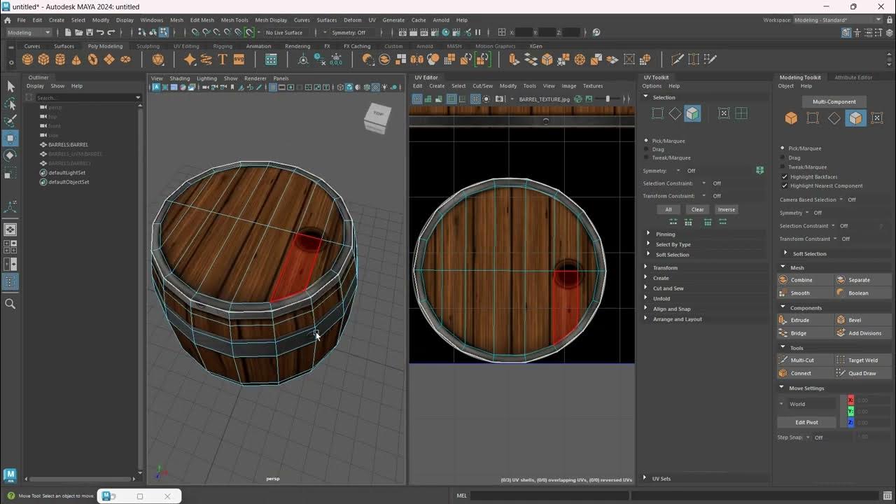 MAYA Module 9: INTRO TO UVW MAPPING Part 02 - YouTube