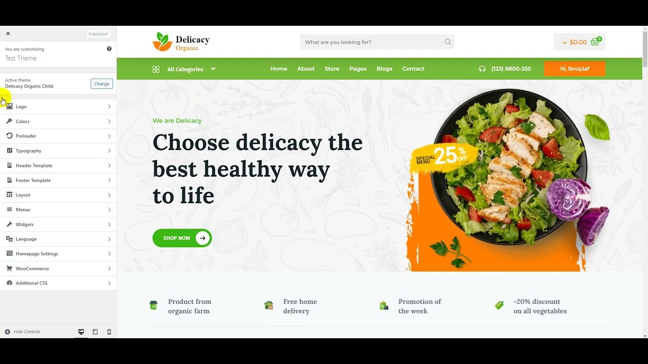 Delicacy - WordPress Theme Installation & Setup - YouTube