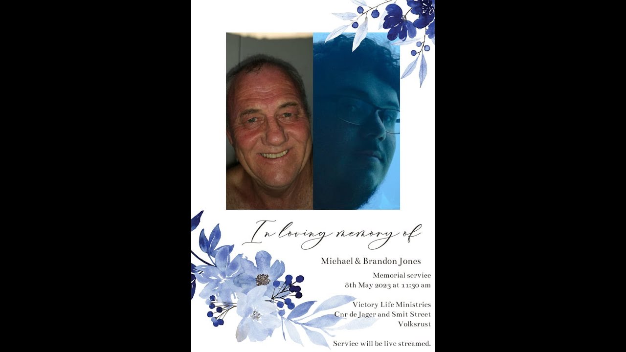 Memorial Service for Michael Kenneth and Brandon William Jones - YouTube