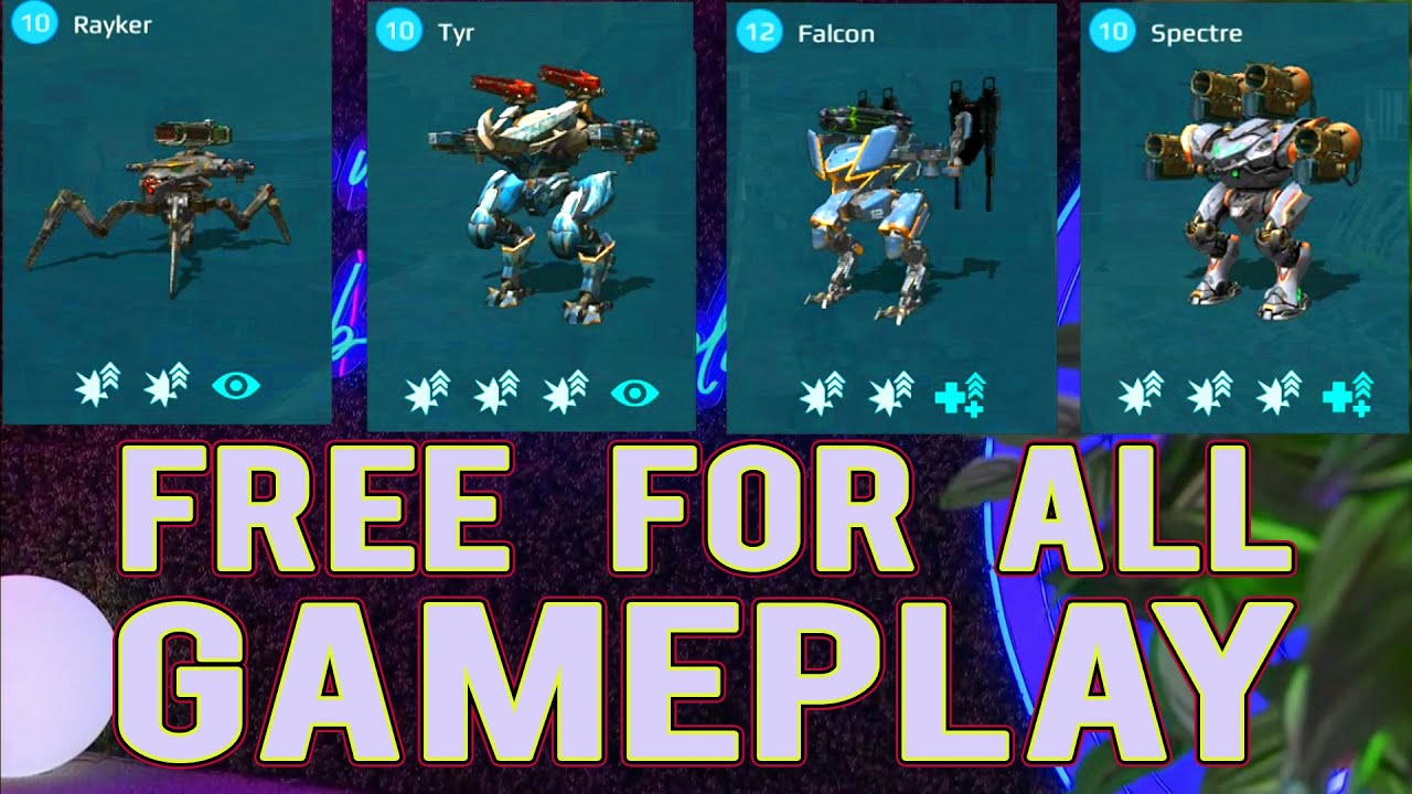 War Robots Rayker Tyr Falcon Spectre Free For All Gameplay - YouTube