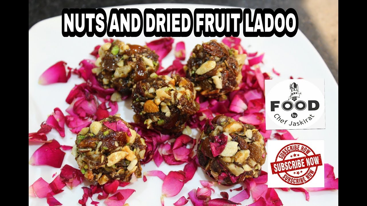 Nuts and Dried Fruits Ladoo Recipe - YouTube