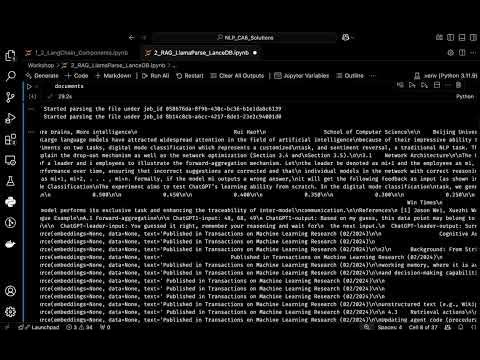 Building Agentic Chatbots using Langgraph - Part 3 - RAG using LlamaParse and LanceDB - YouTube