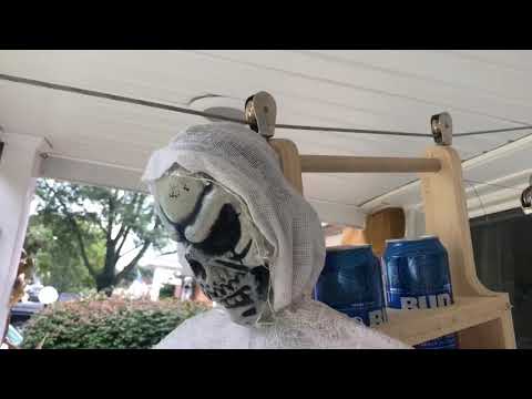 How I made my Halloween Zip Line - YouTube