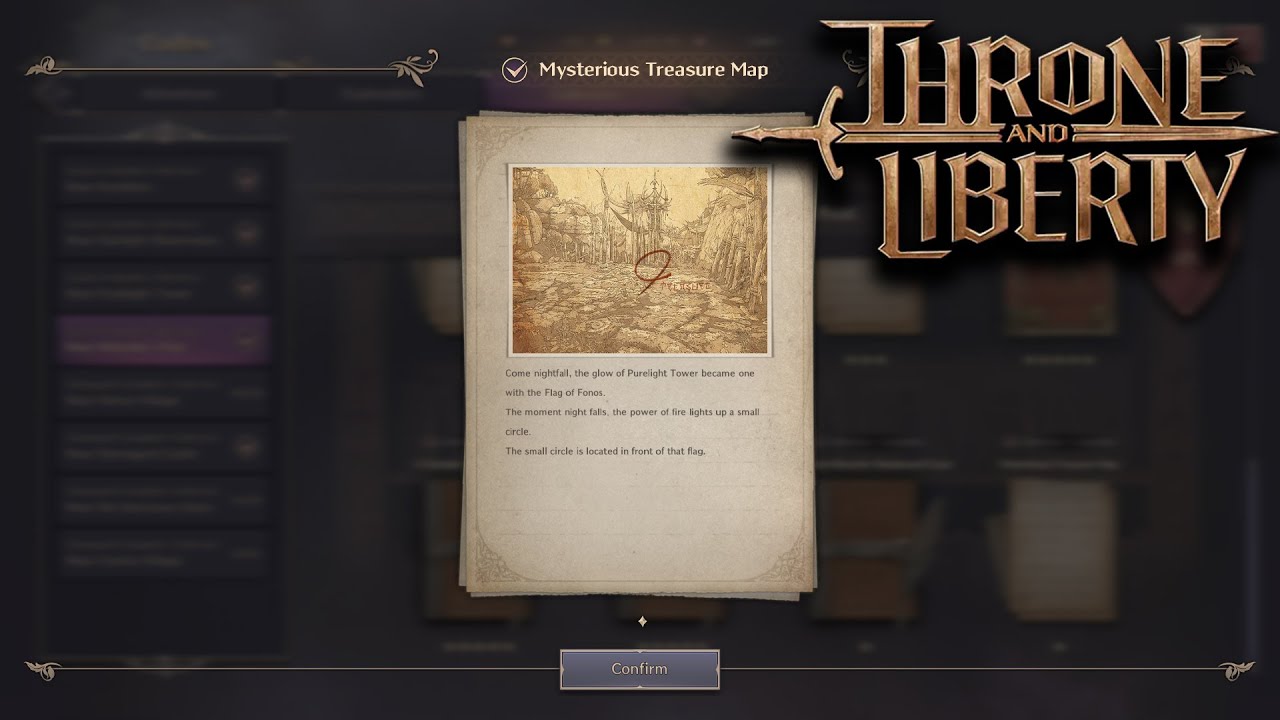 Mysterious Treasure Map Near Watchers Post Codex - Fonos Basin Treasure ...