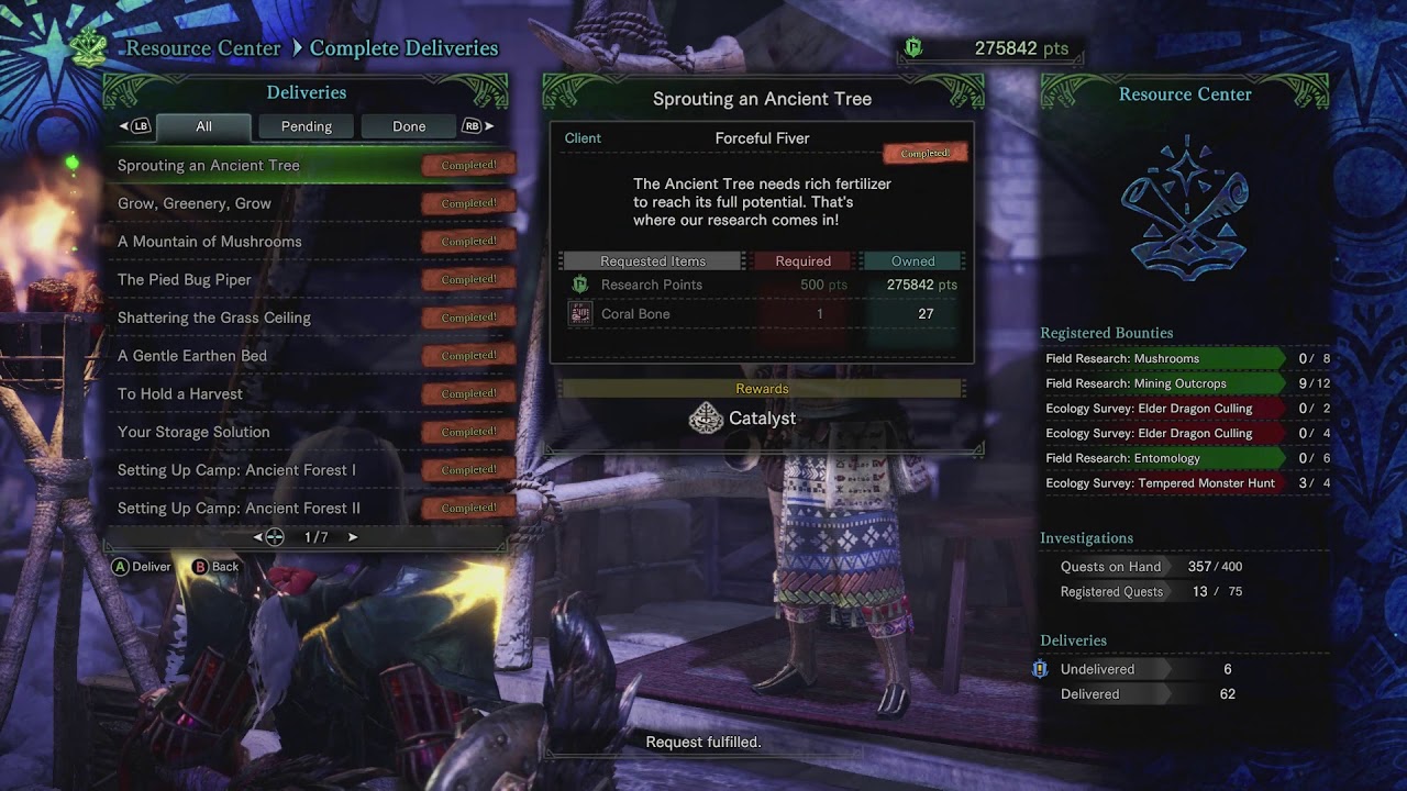 Monster Hunter World: Iceborne Sidequests - Deliveries - Mask DeMasque ...