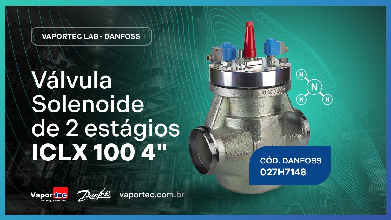 Válvula Sol. 2 estágios ICLX 100 4'' Danfoss - Código 027H7148 - YouTube
