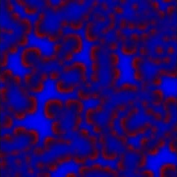 Gray Scott reaction diffusion model simulation - YouTube