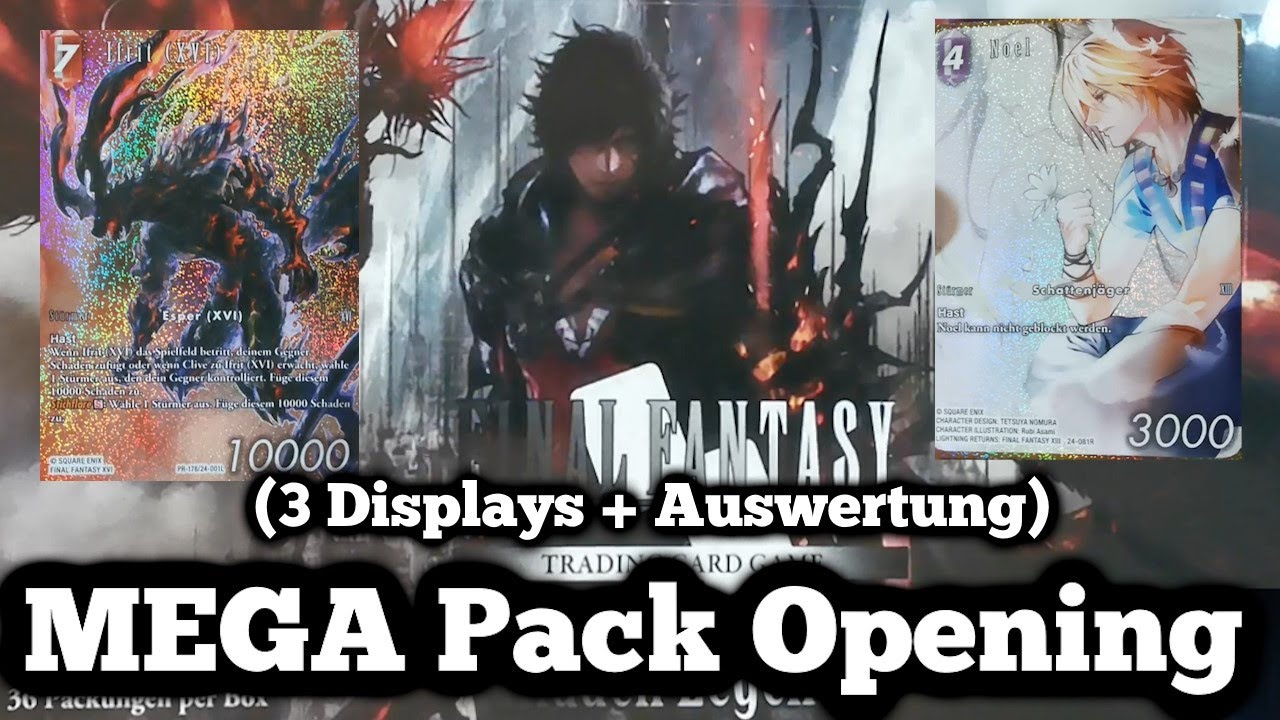 Hidden Legends MEGA Pack Opening + Analyse/Auswertung Final Fantasy TCG ...