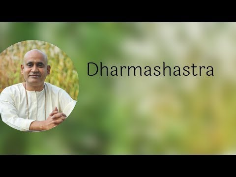 Dharma Shastra Lecture 1 Introduction - YouTube