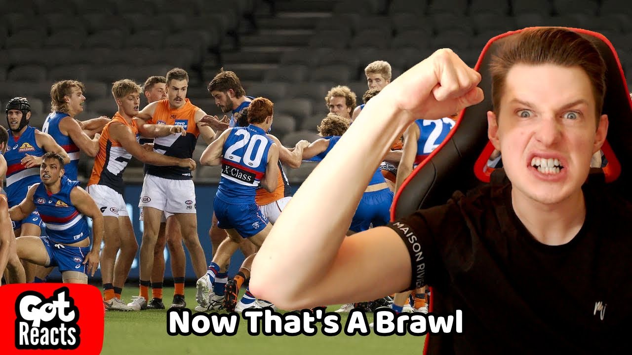 British Guy Reacts To Best AFL Fights 2020 - YouTube