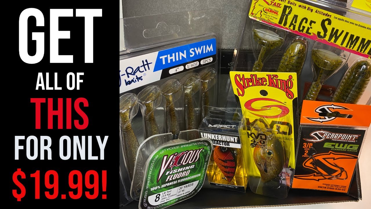 BASS Baits for LESS! Mystery Tackle Box Pro Bass Box For January - YouTube