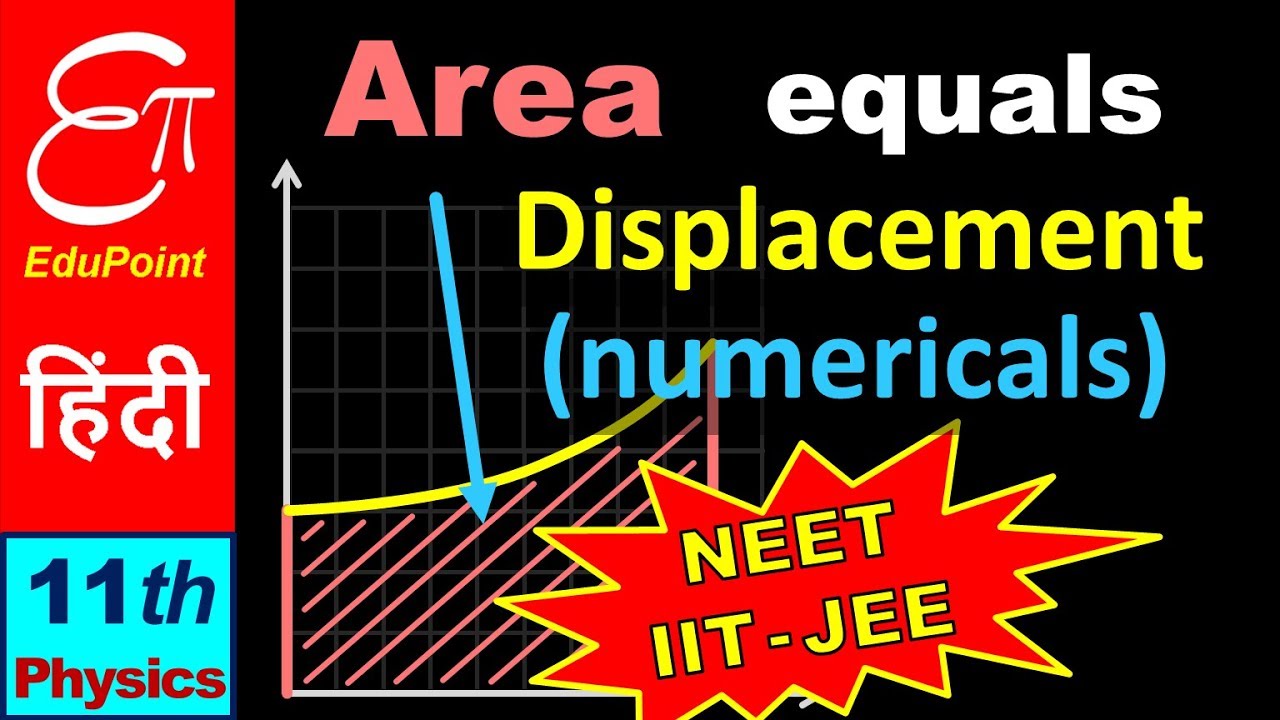 🔴 Displacement is area under Velocity - Time curve (Numericals) for IIT ...