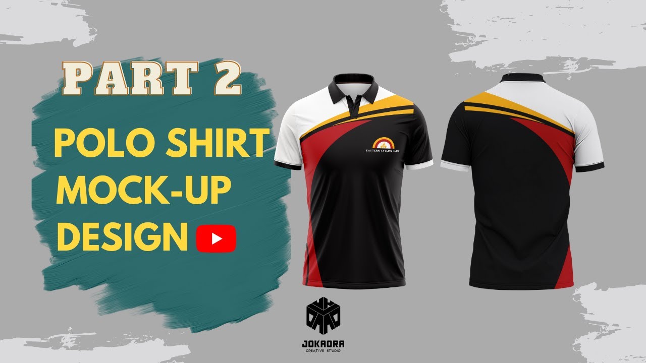 How to Create Polo Shirt Mockup Design for Cycling Club | Photoshop ...