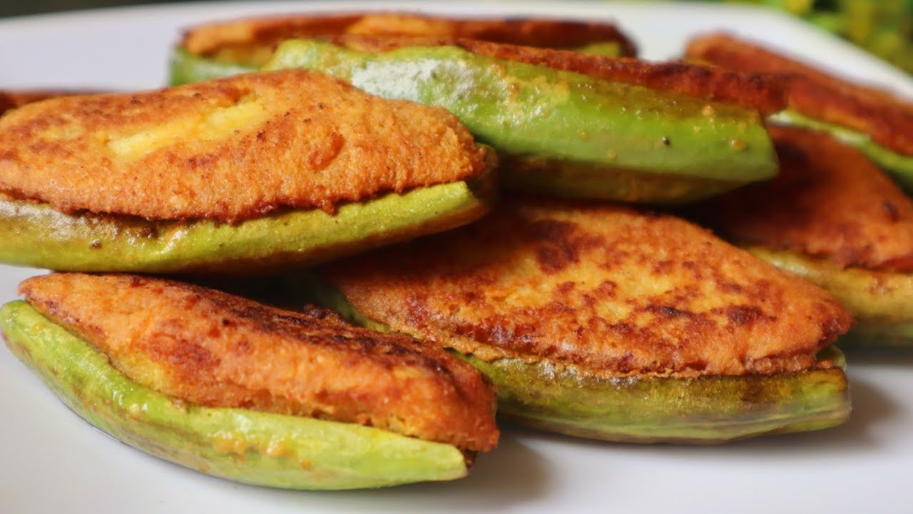 Stuffed Pointed Gourd Fry!! - YouTube