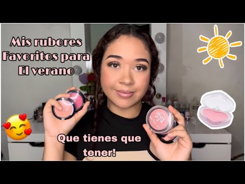 Mis rubores favoritos para el verano 💗☀️ Rosy Ramírez - YouTube