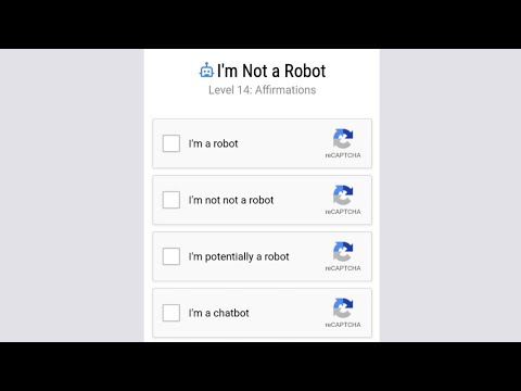 Neal.Fun I'm Not a Robot Level 14: Affirmations - YouTube
