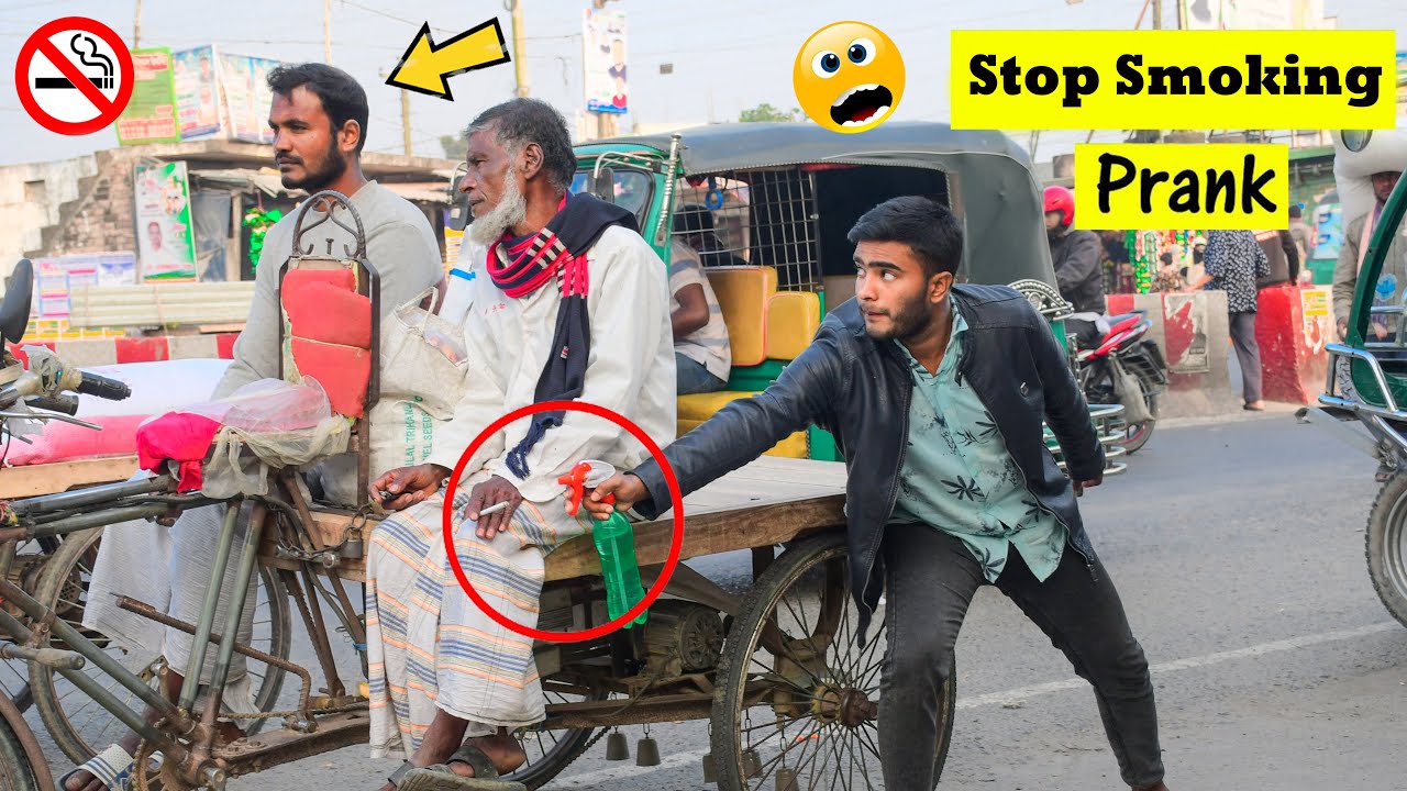 Stop Smoking Prank with Water | Cutting People's Cigarettes PRANK (Part ...