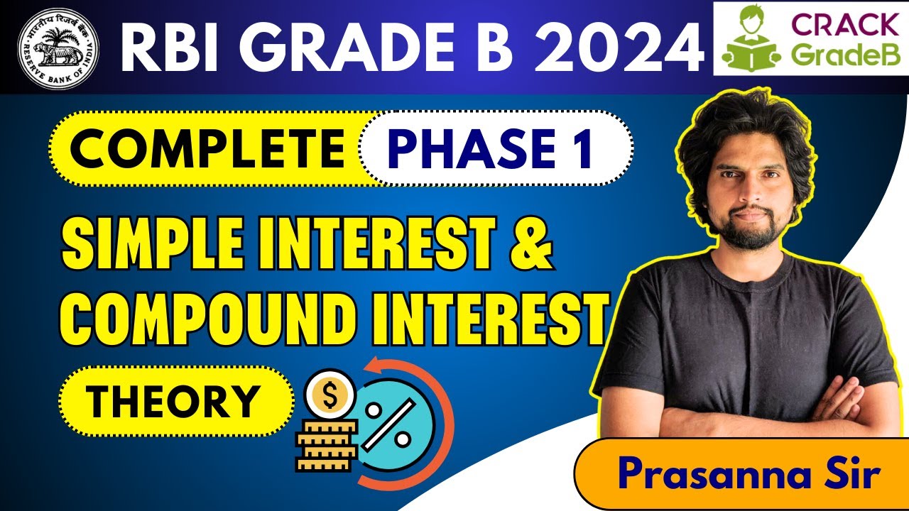 Simple Interest Compound Interest Theory for RBI Grade B 2024 Phase 1 ...