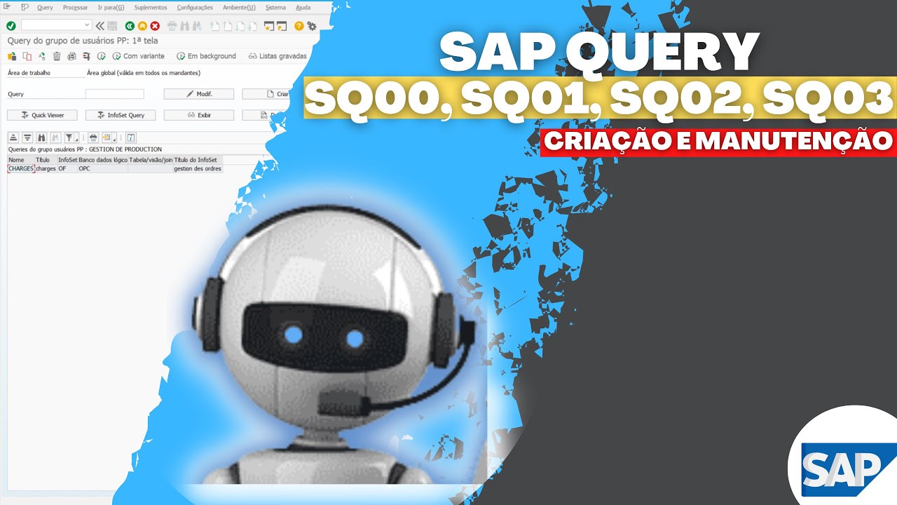 Como Criar uma Query No SAP | Transação SQ03, SQ02, SQ01 e SQ00 - YouTube
