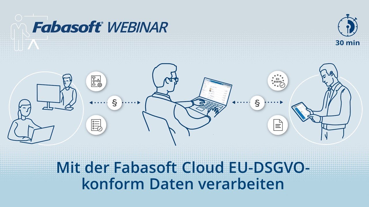 Webinar "Mit der Fabasoft Cloud EU DSGVO konform Daten verarbeiten" - YouTube