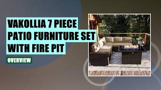 Honest Review: Vakollia 7-Piece Patio Furniture Set & Fire Pit Table