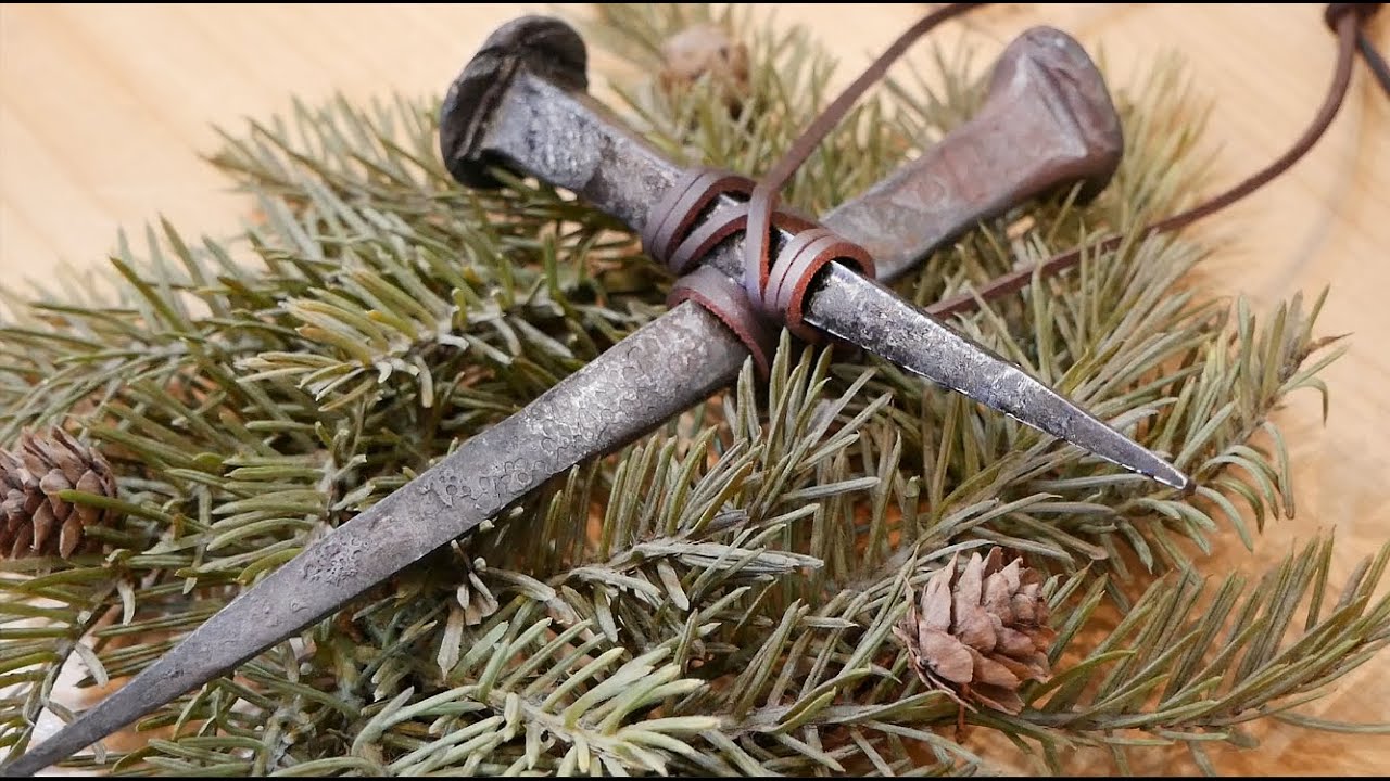 Forging a Nail Cross - YouTube