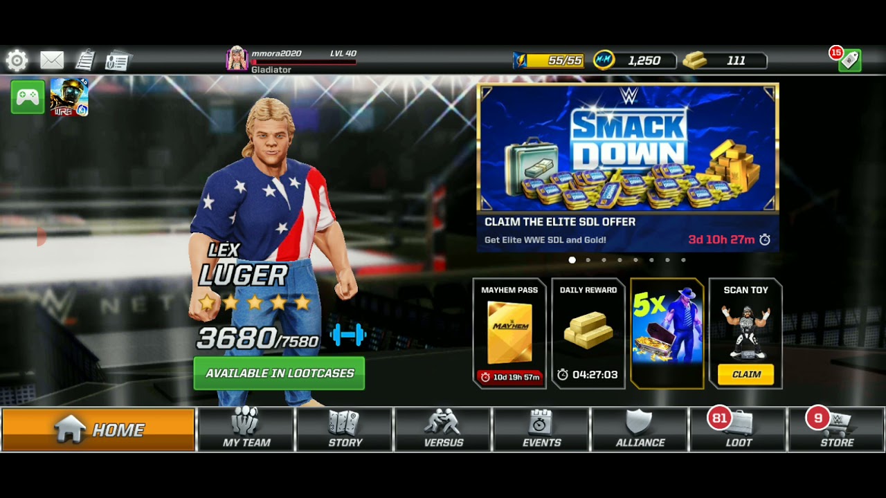 MY ROSTER#1 IN WWE MAYHEM - YouTube