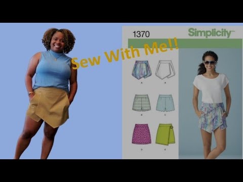 Sewing Simplicity 1370| Sewing a Skort| Joy Nicole - YouTube
