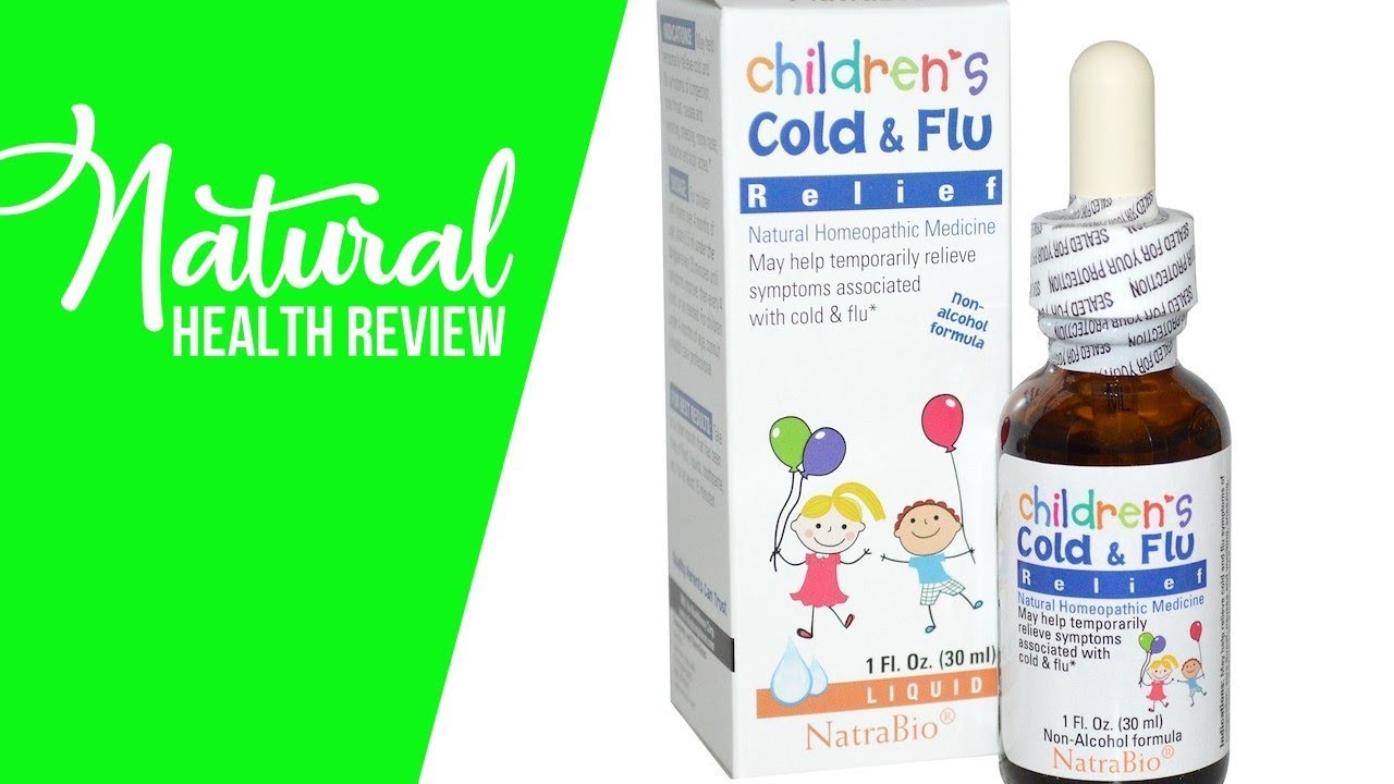 NatraBio, Children's Cold & Flu Relief, 1 fl oz 30 ml - YouTube